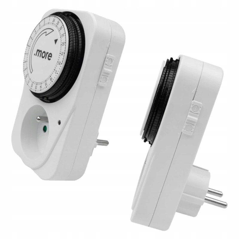 Programator Czasowy Mechaniczny Analogowy do Gniazdka Dobowy 24H ...