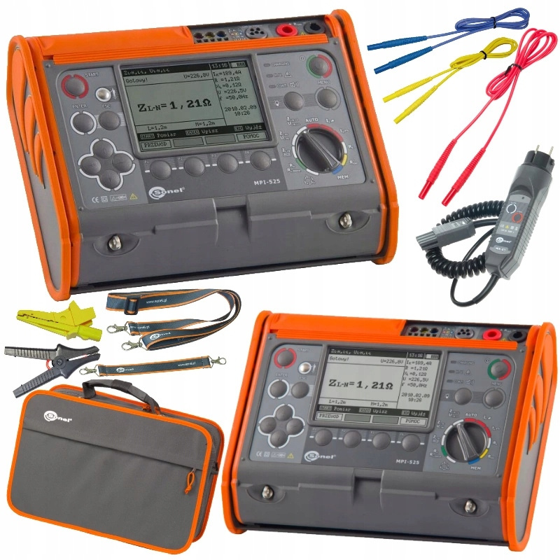 Sonel MPI-525 Miernik Parametrów Instalacji Zestaw | elektromarket24.pl